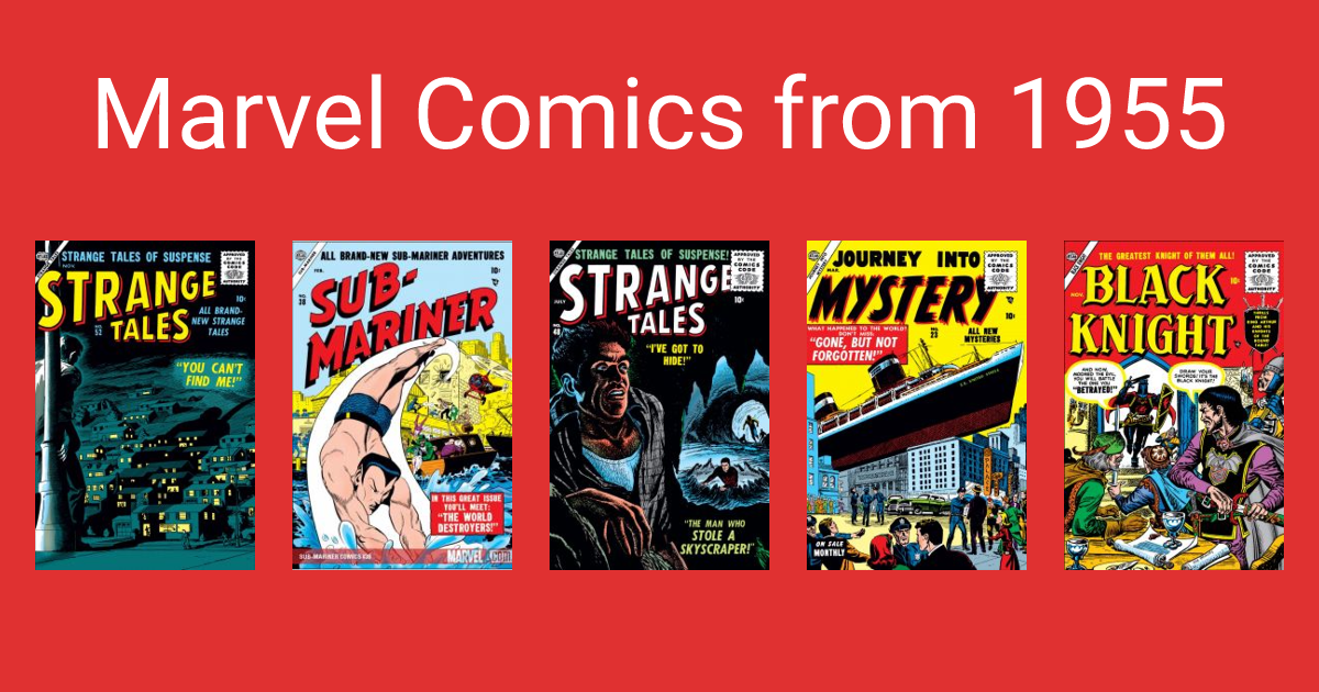 Comics for 1955 | MU by Year