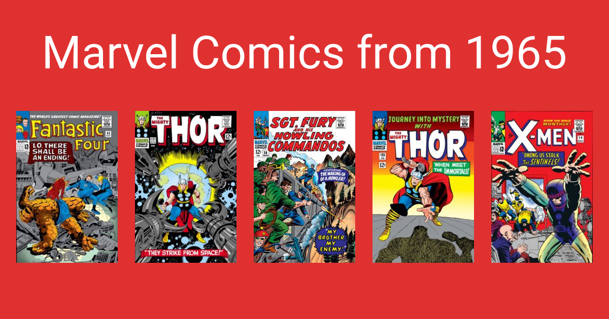 Comics for 1965 | MU by Year