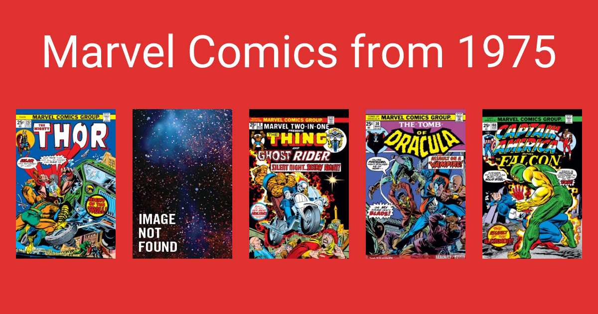 Comics for 1975 | MU by Year