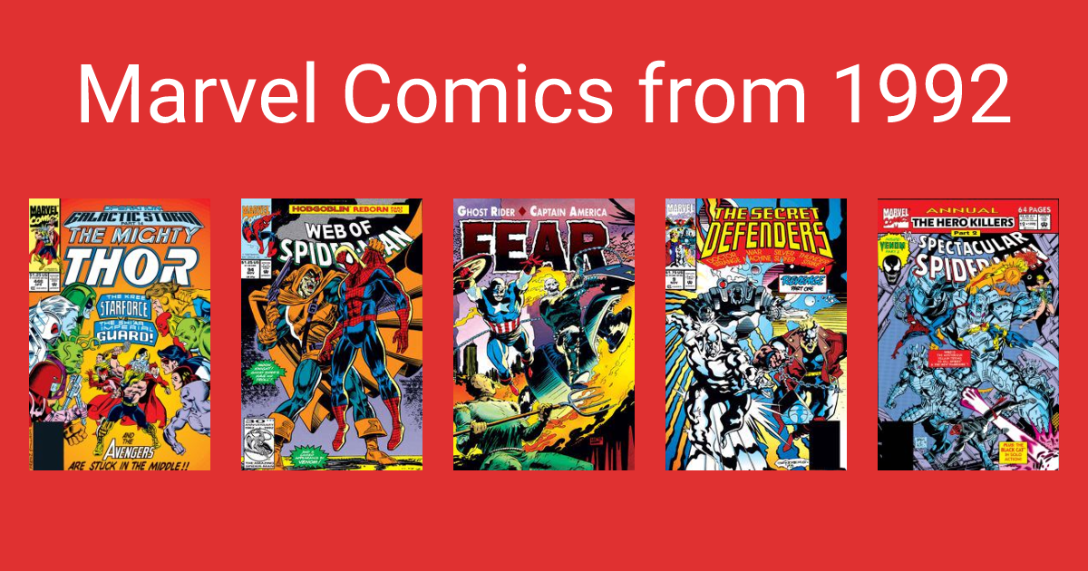 Comics for 1992 | MU by Year