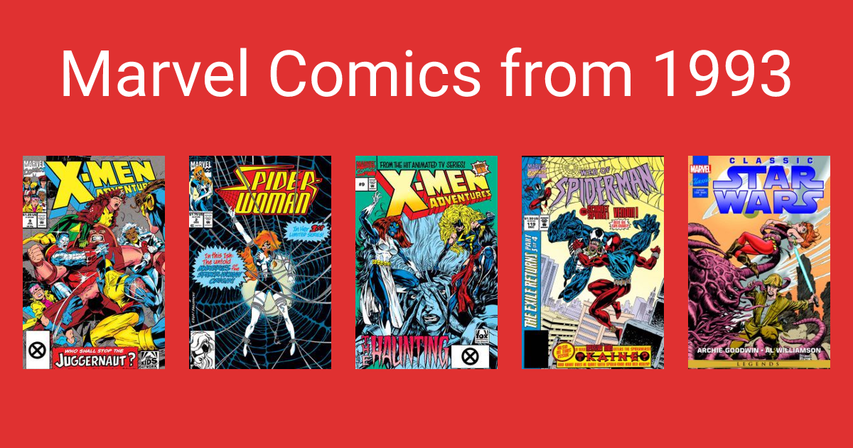 Comics for 1993 | MU by Year