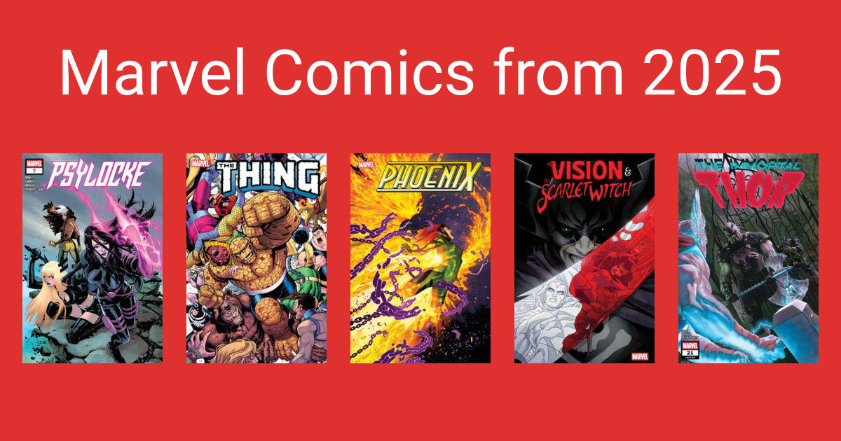 Comics for 2025 | MU by Year